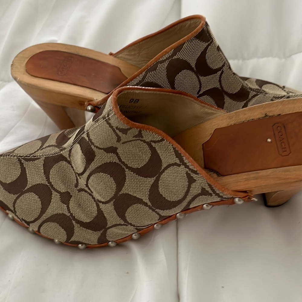 Coach Clog Genuine Leather Made In Italy - Gem
